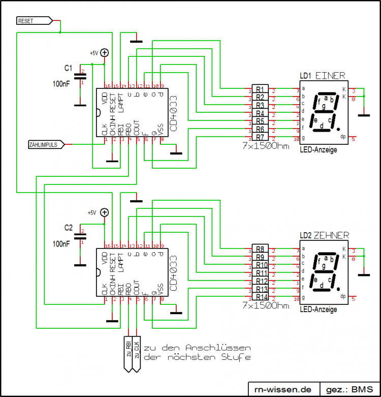 Siebensegmentanzeige – RN-Wissen.de